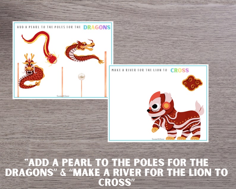 Lunar New Year Playdough Mats, Printable Play Dough Mats, Lunar New ...