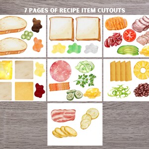 Build a Sandwich, Printable Sandwich Matching Activity, Educational ...