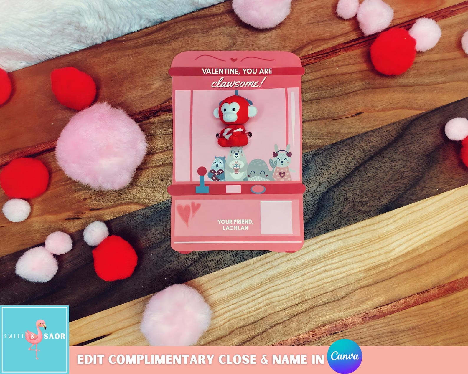 Kids Desk Pet Valentines: Printable Classroom Valentine Cards - Etsy