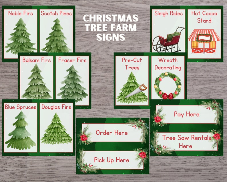 Christmas Tree Farm Dramatic Play Set: Printable Pretend Play (PDF ...