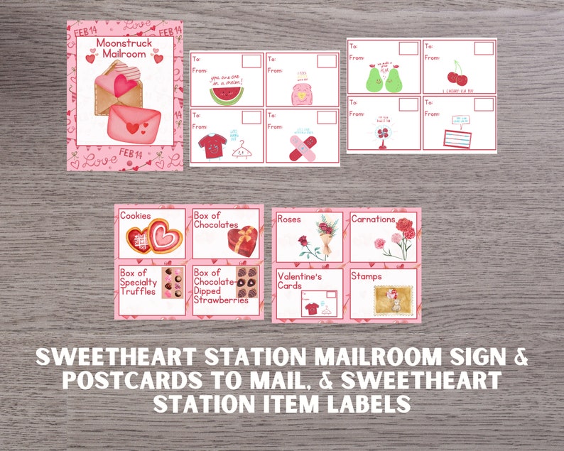 Valentine's Day Dramatic Play, Sweetheart Station Pretend Play ...