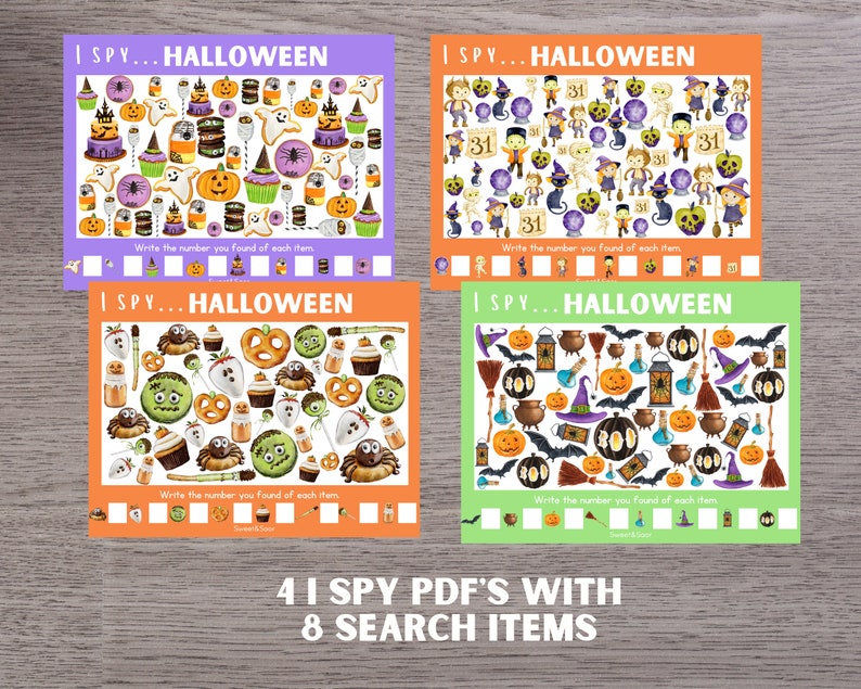 Halloween I Spy, Preschool Printable, Preschool Game, Halloween ...