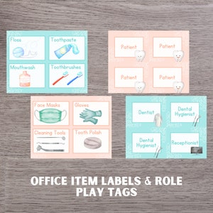 Dentist Dramatic Play Printable, Dentist Office Pretend Play, Classroom ...