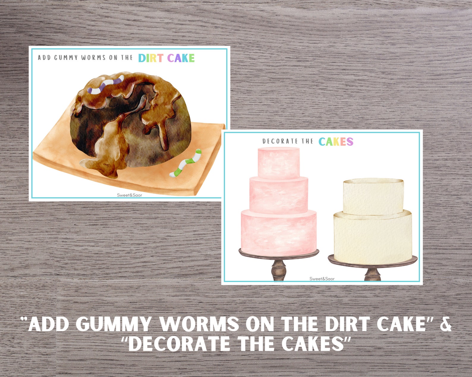 Food Play Dough Mats, Sweet Treats Playdough Mats, Printable Play-doh ...