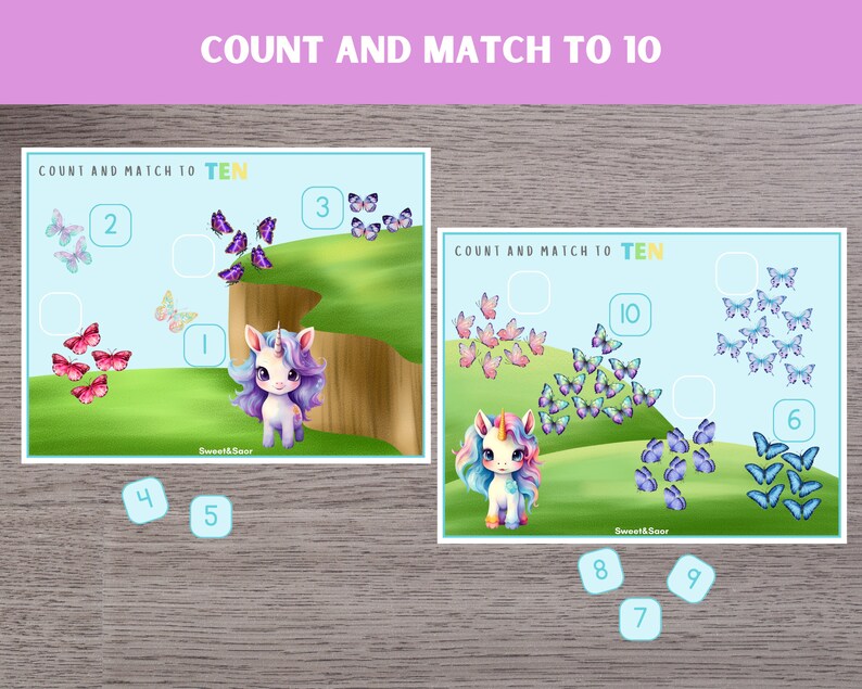 Unicorn Busy Book: Preschool Learning Activities (PDF Printable) - Etsy