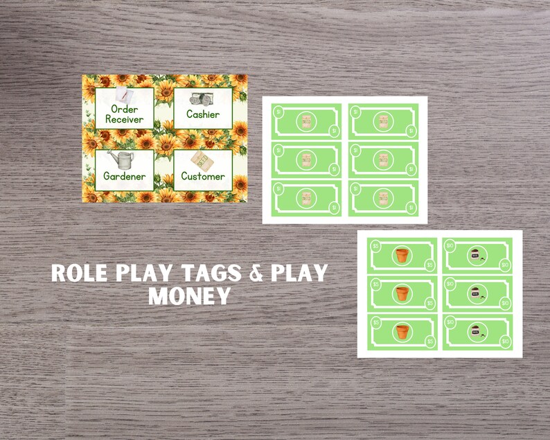 Garden Store Dramatic Play Set: Printable Pretend Play (PDF Download ...