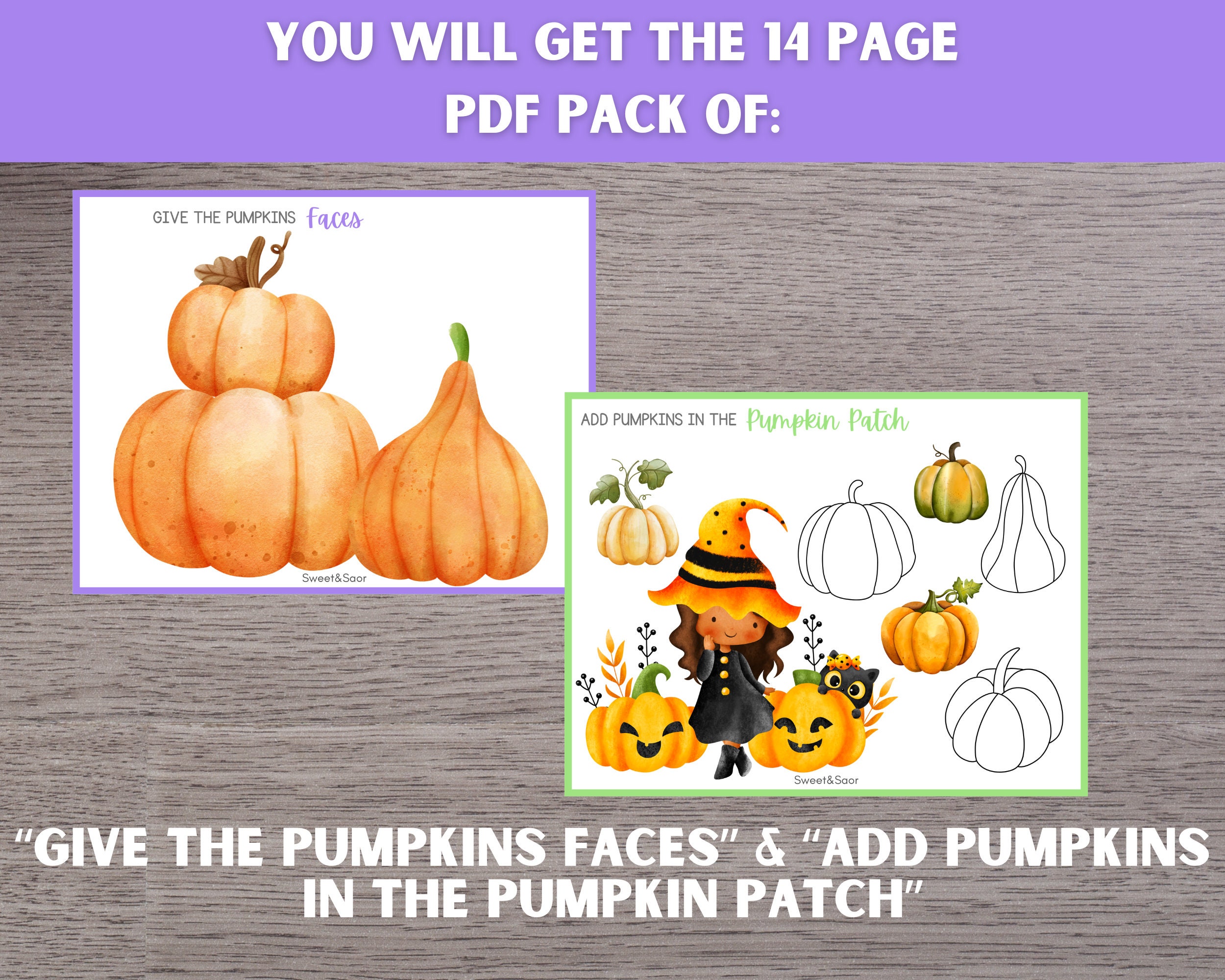 Halloween Play Dough Mats: Printable Fall Activity (digital Download ...