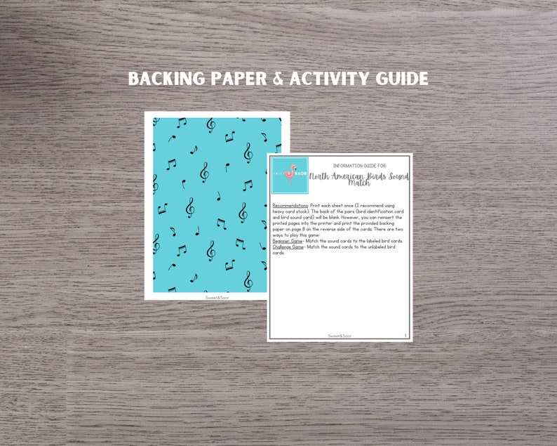 Birds and Their Sounds Printable, North American Bird Sound Identifier ...