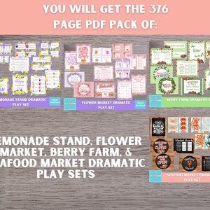 Dramatic Play Bundle #2, Pretend Play Printable Bundle, Dramatic Play ...