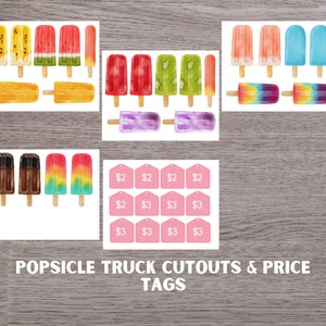 Popsicle Truck Pretend Play, Popsicle Truck Dramatic Play, Classroom ...
