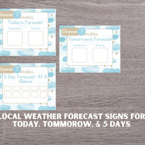Weather Station Pretend Play, Weather Channel Dramatic Play, Classroom ...