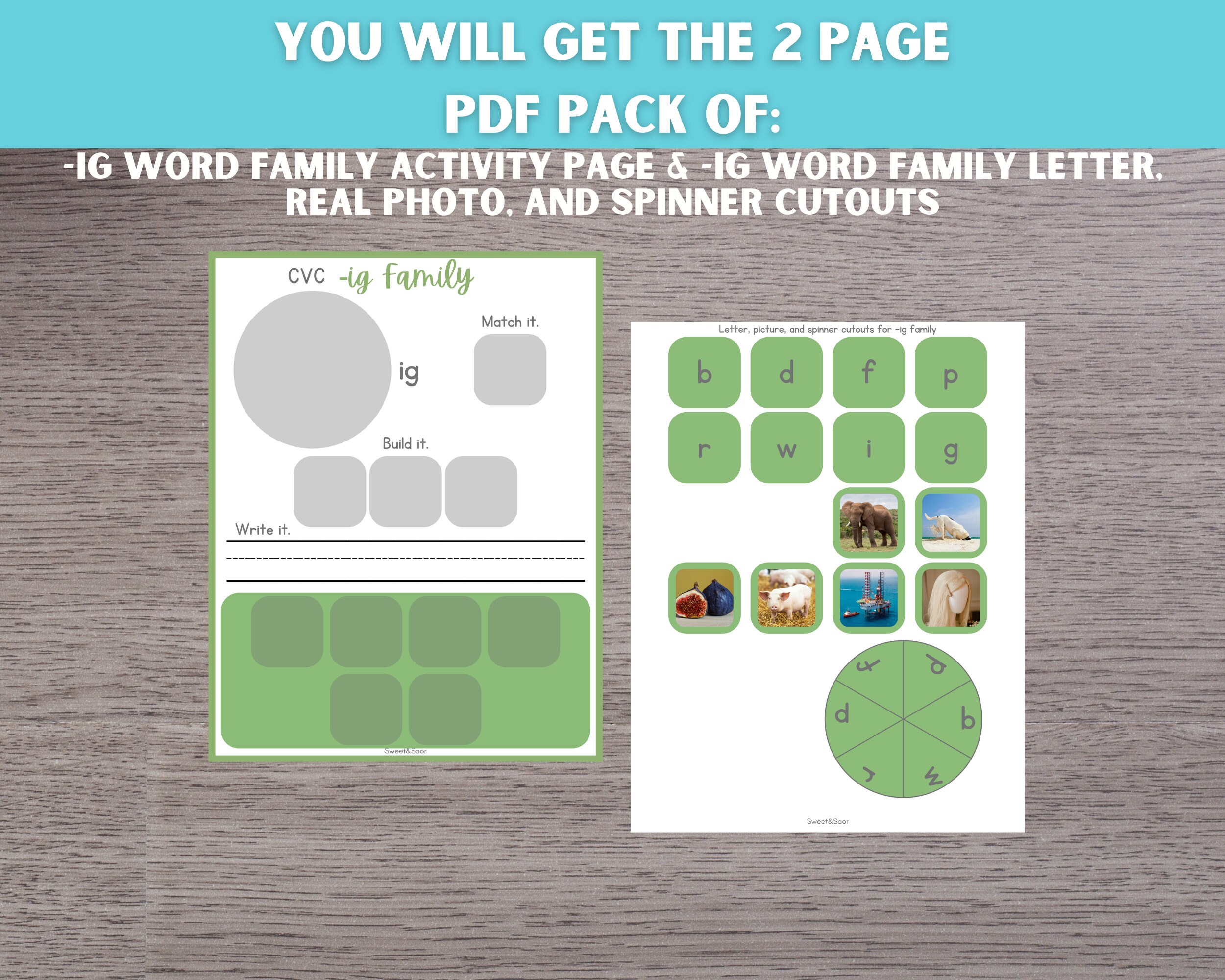 CVC Word Family Worksheet Printable, Short I Rhyming Word Builder ...