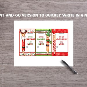 Printable Christmas Pencil Holder Tags: Editable Classroom Gift ...