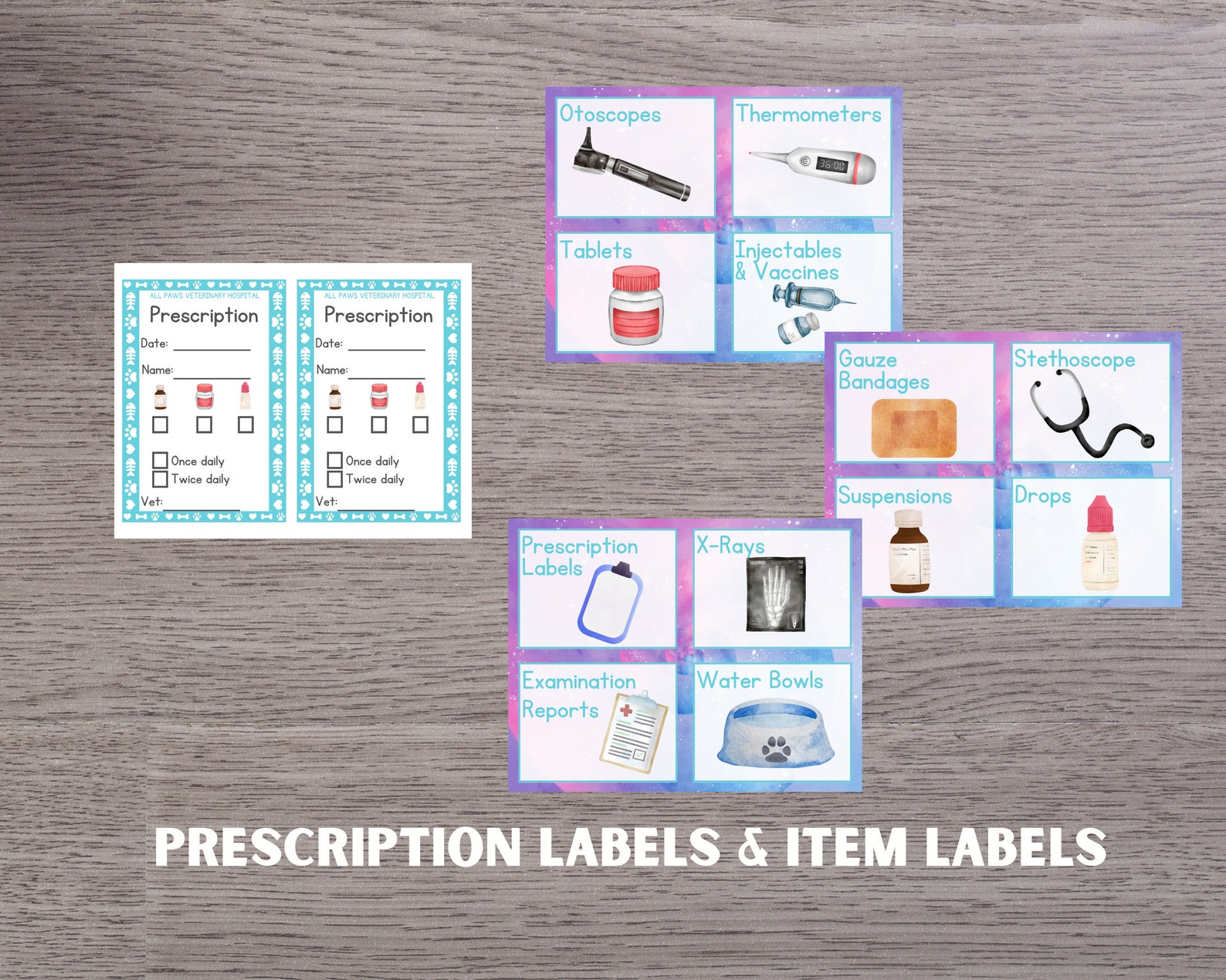 Vet Clinic Pretend Play Printable, Vet Dramatic Play Printable ...