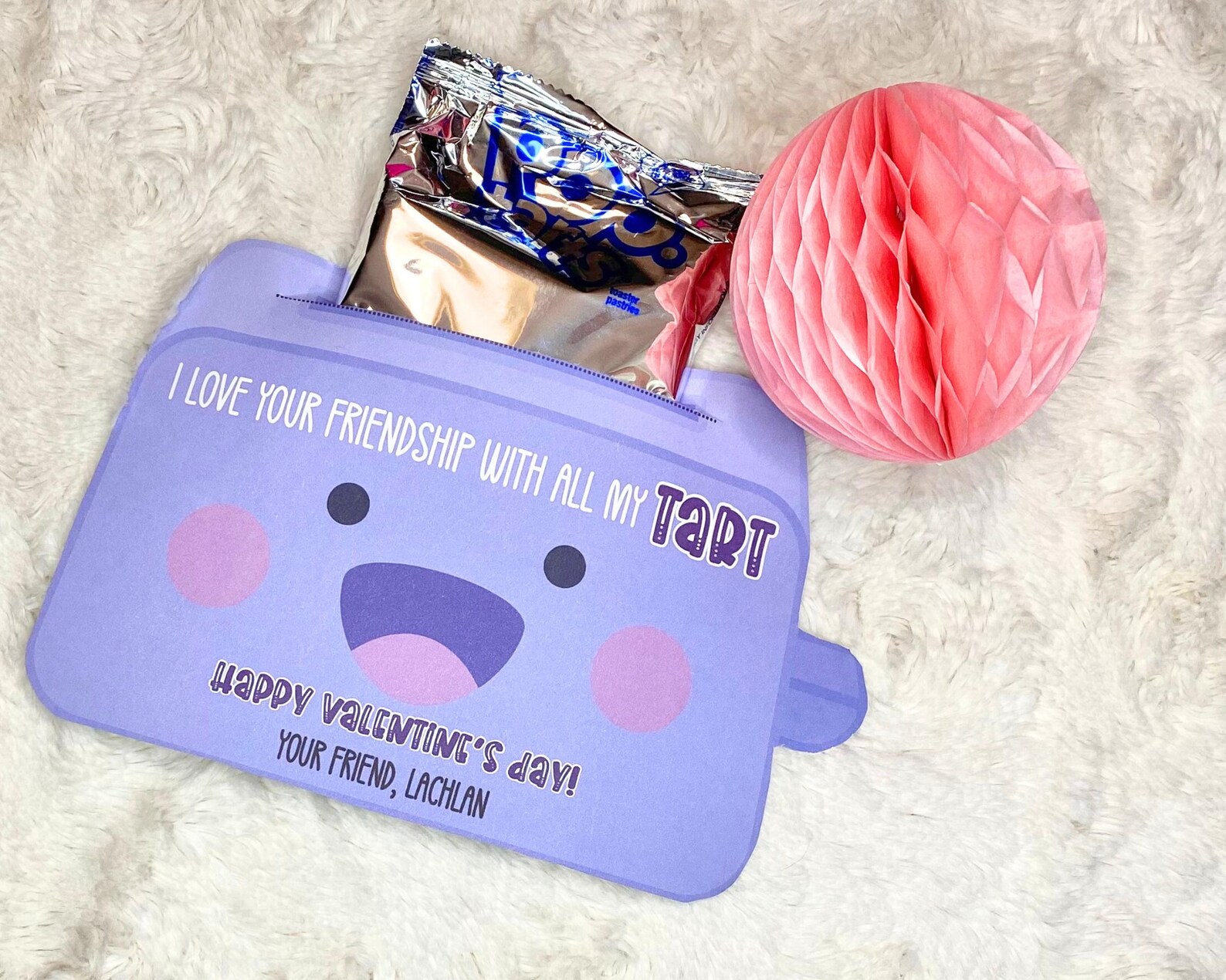 Printable Pop Tart Valentine's Day Cards: Classroom Gift Exchange (PDF ...