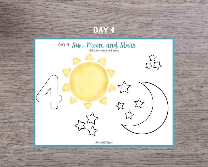 Days of Creation Playdough Mats: Sunday School Activity (PDF Download ...