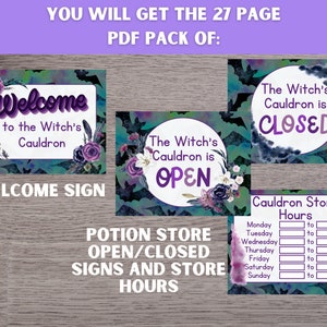 Halloween Potion Shop Dramatic Play Set: Printable Pretend Play (PDF ...