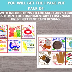 Printable Candy Gram Gift Tags: Teacher & Employee Appreciation ...