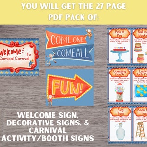 Carnival Dramatic Play Set: Printable Pretend Play (PDF Download) - Etsy