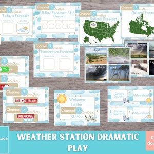 Weather Station Pretend Play, Weather Channel Dramatic Play, Classroom ...