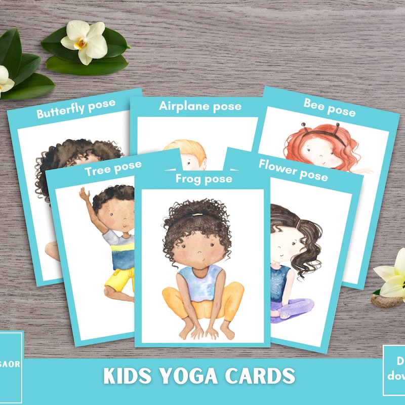 Yoga Cards for Kids - Etsy