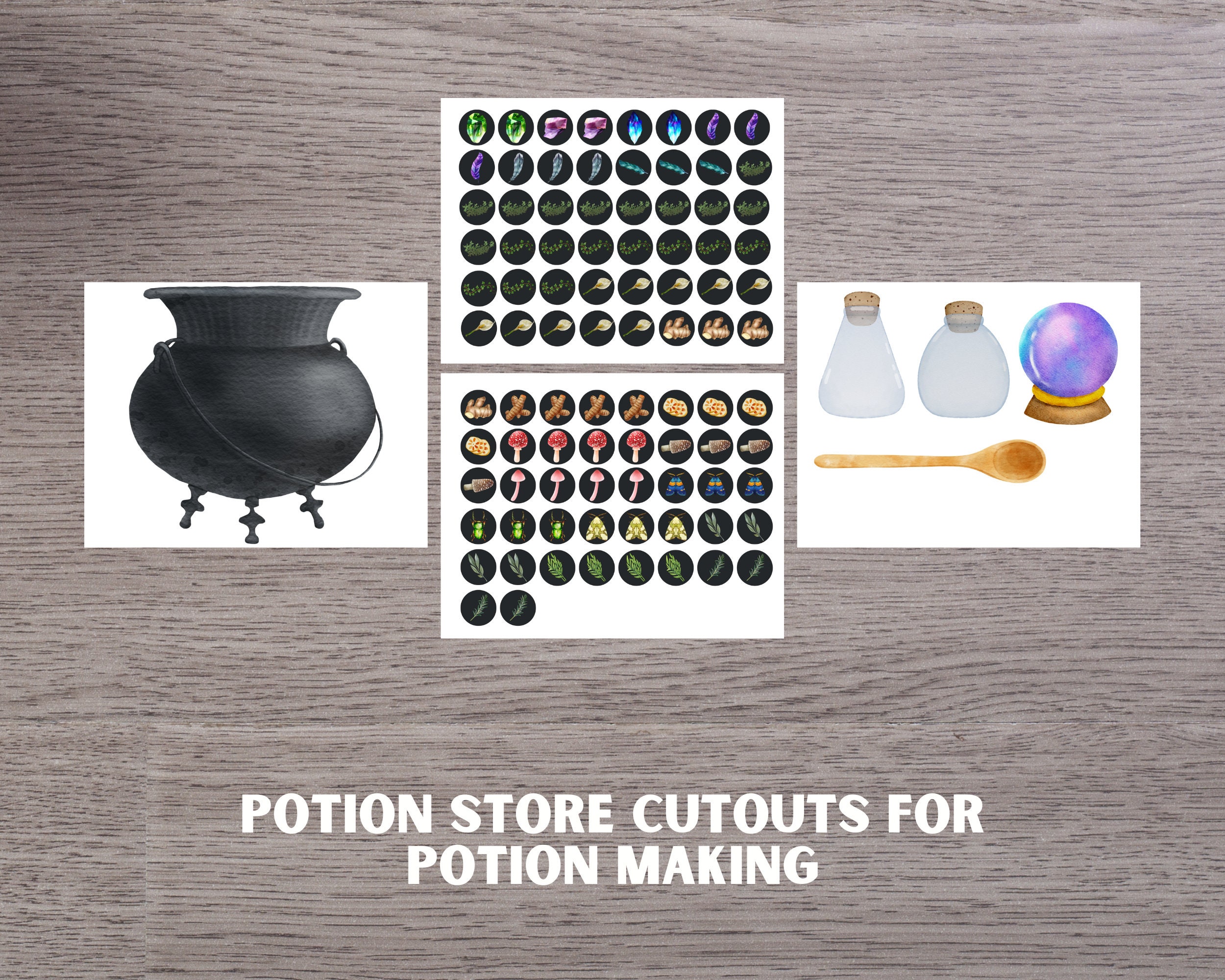 Halloween Potion Shop Dramatic Play Set: Printable Pretend Play (PDF ...