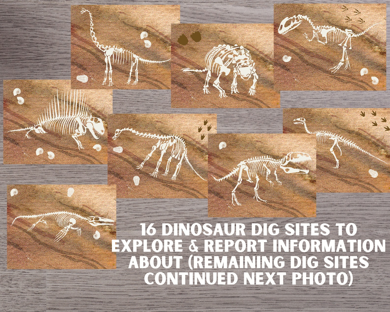 Dinosaur Dig Dramatic Play Set: Printable Paleontology Pretend Play ...