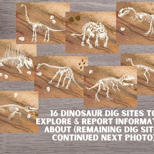 Dinosaur Dig Dramatic Play Set: Printable Paleontology Pretend Play ...