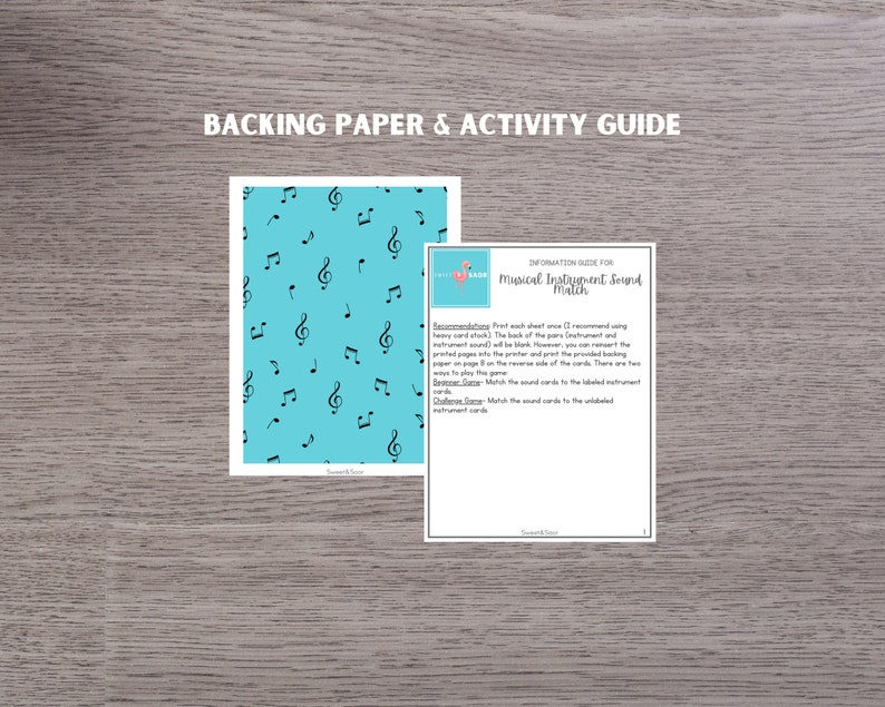 Musical Instrument Identification Cards & Their Sounds, Musical ...