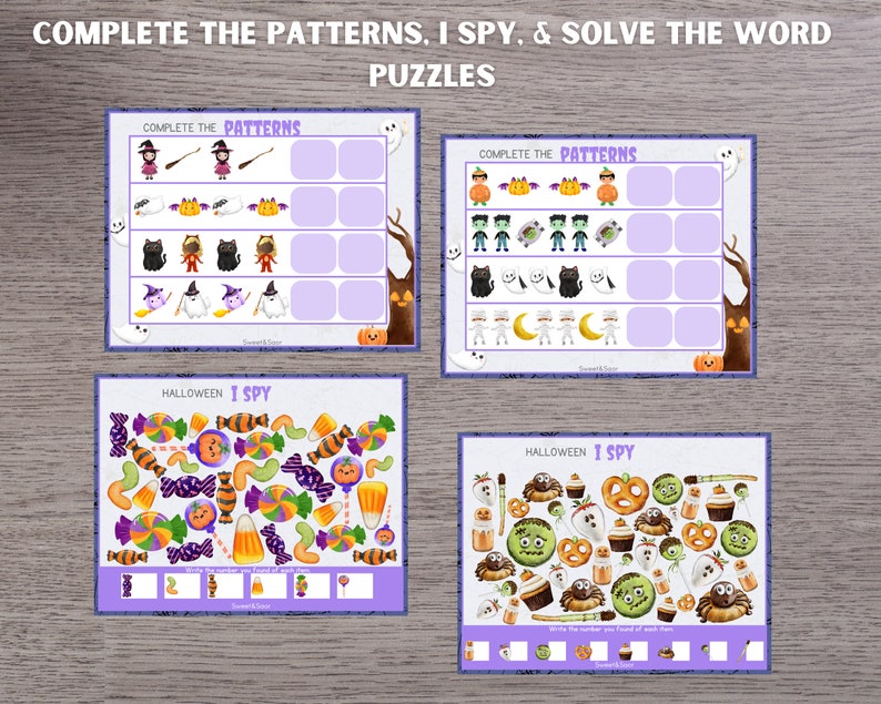 Halloween Activity Book: Printable Busy Binder for Preschool (PDF ...
