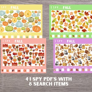 Fall I Spy Preschool Printable Preschool Game Autumn - Etsy