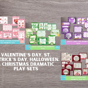 Dramatic Play Bundle #2, Pretend Play Printable Bundle, Dramatic Play ...