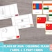 ASIA Flags Coloring Pages, Flags of Asia Flash Cards, Montessori Asian ...