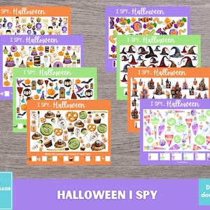 Halloween I Spy, Preschool Printable, Preschool Game, Halloween ...