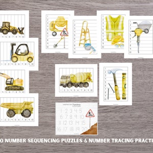 Construction Preschool Activity Bundle: Fine Motor Skills (digital ...