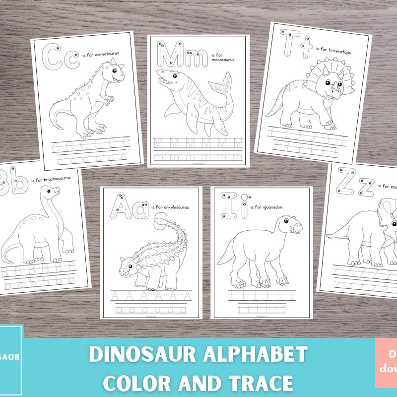 Dinosaur Trace Download - Etsy