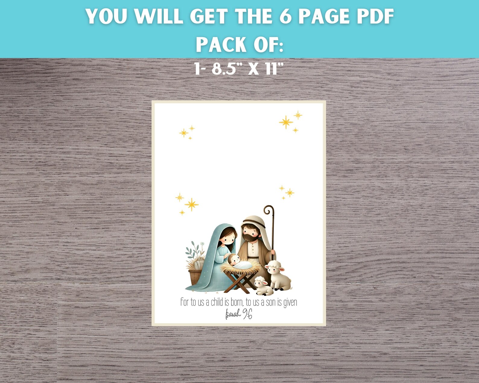 Christmas Nativity Handprint Art: Sunday School Craft (PDF Download) - Etsy