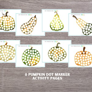 Fall Dot Marker Activity: Preschool Printable, Autumn Leaves, Pumpkins ...