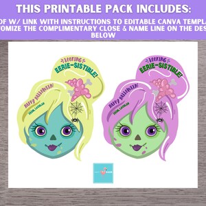 Printable Zombie Scrunchie Holders: Halloween Party Favor Tags (PDF ...