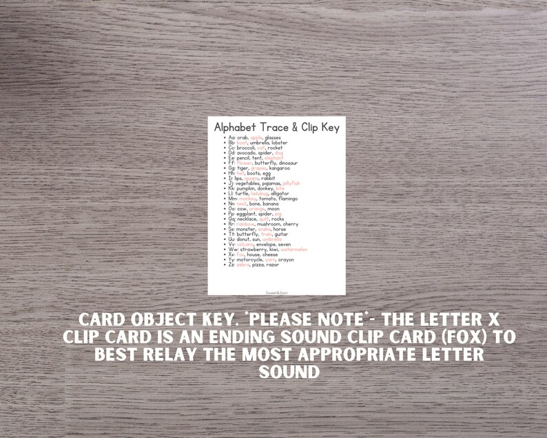 Letter Trace & Beginning Sounds Clip Cards: A-Z Phonics (digital ...