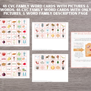CVC Word Family Houses: Phonics & Rhyming Activity (PDF) - Etsy
