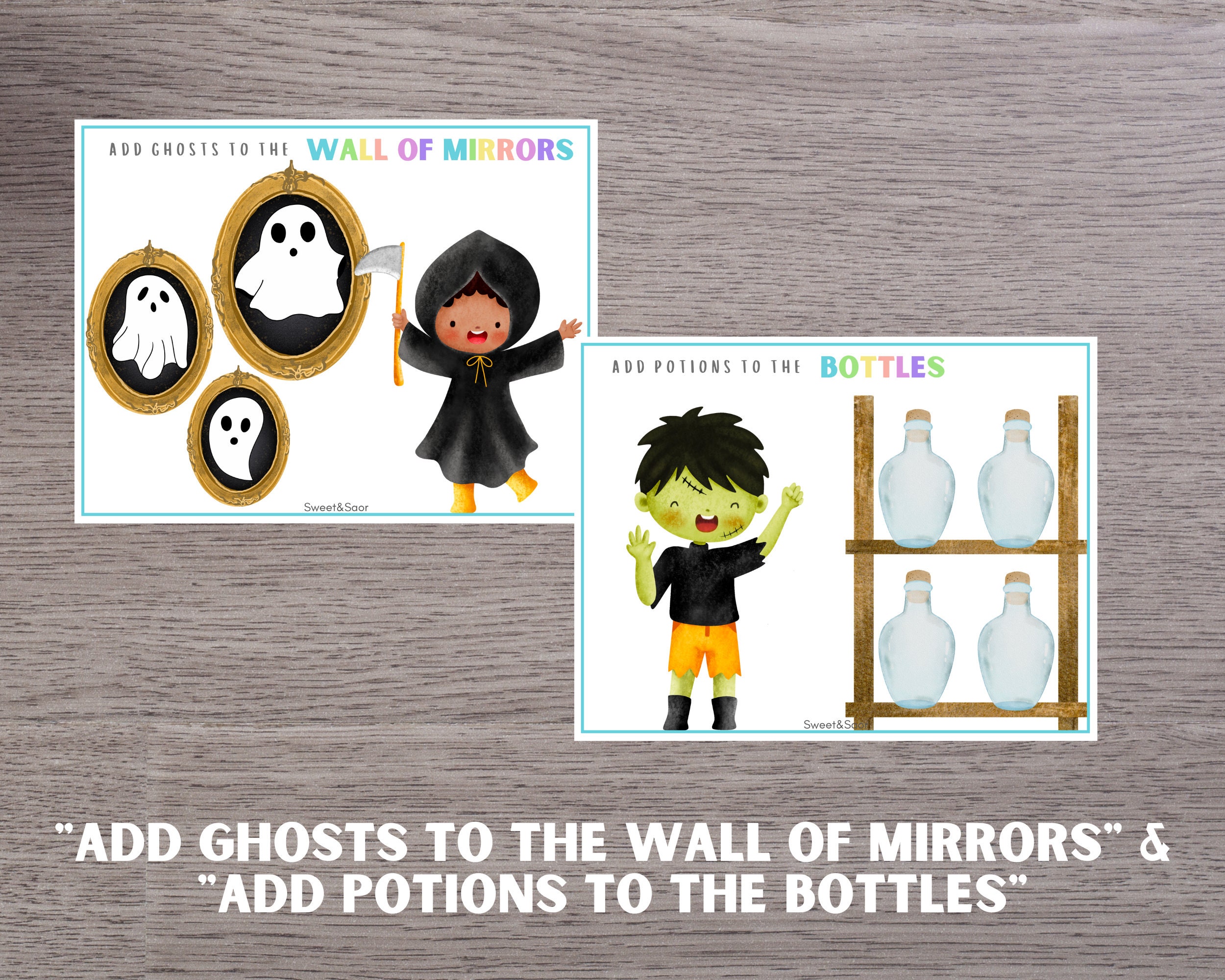 Halloween Play Dough Mats, Printable Fall Play Dough Mats, Halloween ...