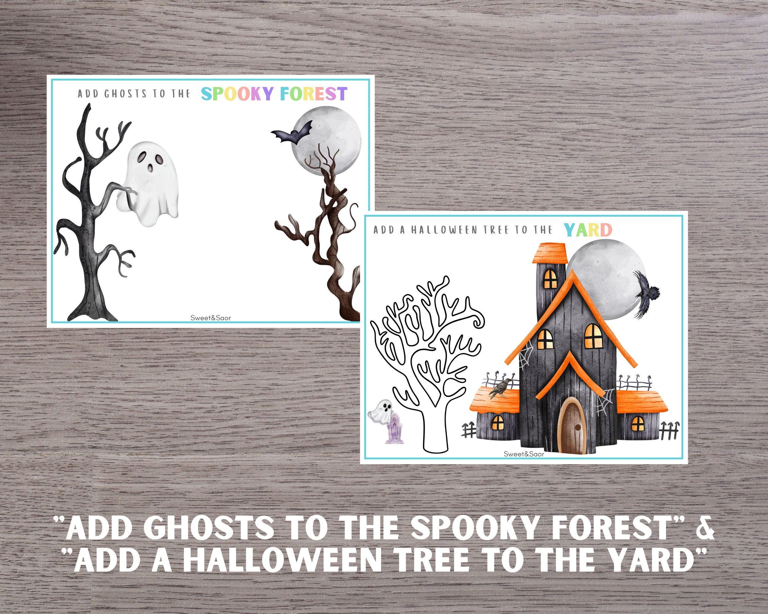 Halloween Play Dough Mats, Printable Fall Play Dough Mats, Halloween ...