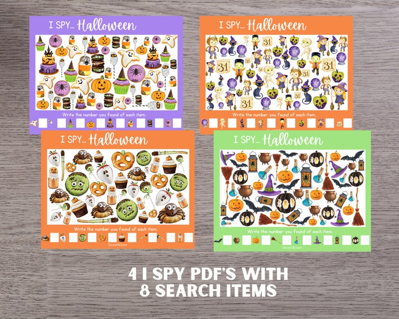 Halloween I Spy, Preschool Printable, Preschool Game, Halloween ...