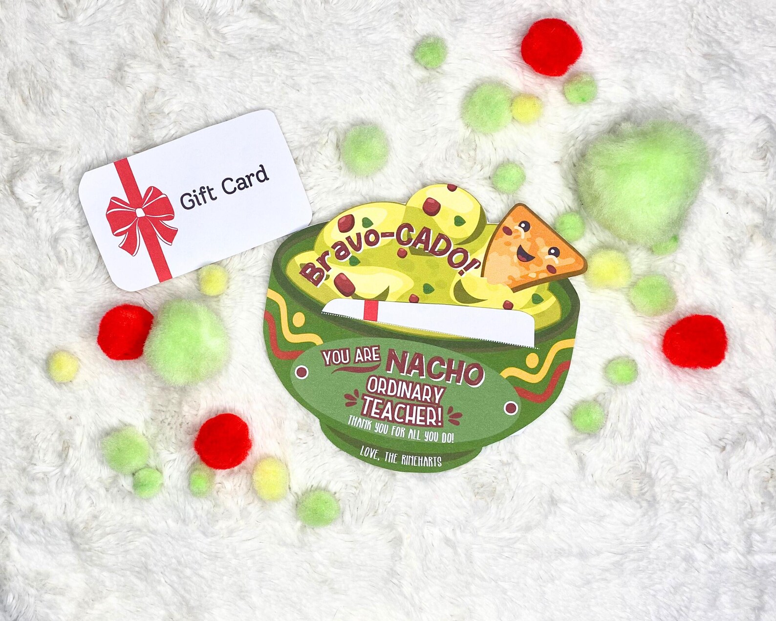 Taco Teacher Appreciation Gift Card Holder (printable) - Etsy