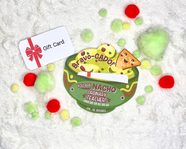 Taco Gift Card Holder, Printable Teacher Appreciation Gift Card Holder ...