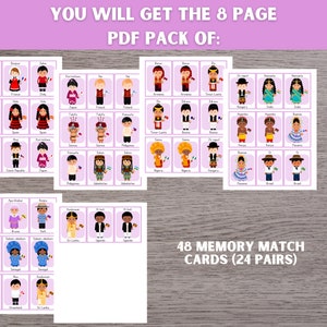 Hello Around the World Memory Match Game: Multicultural Learning ...