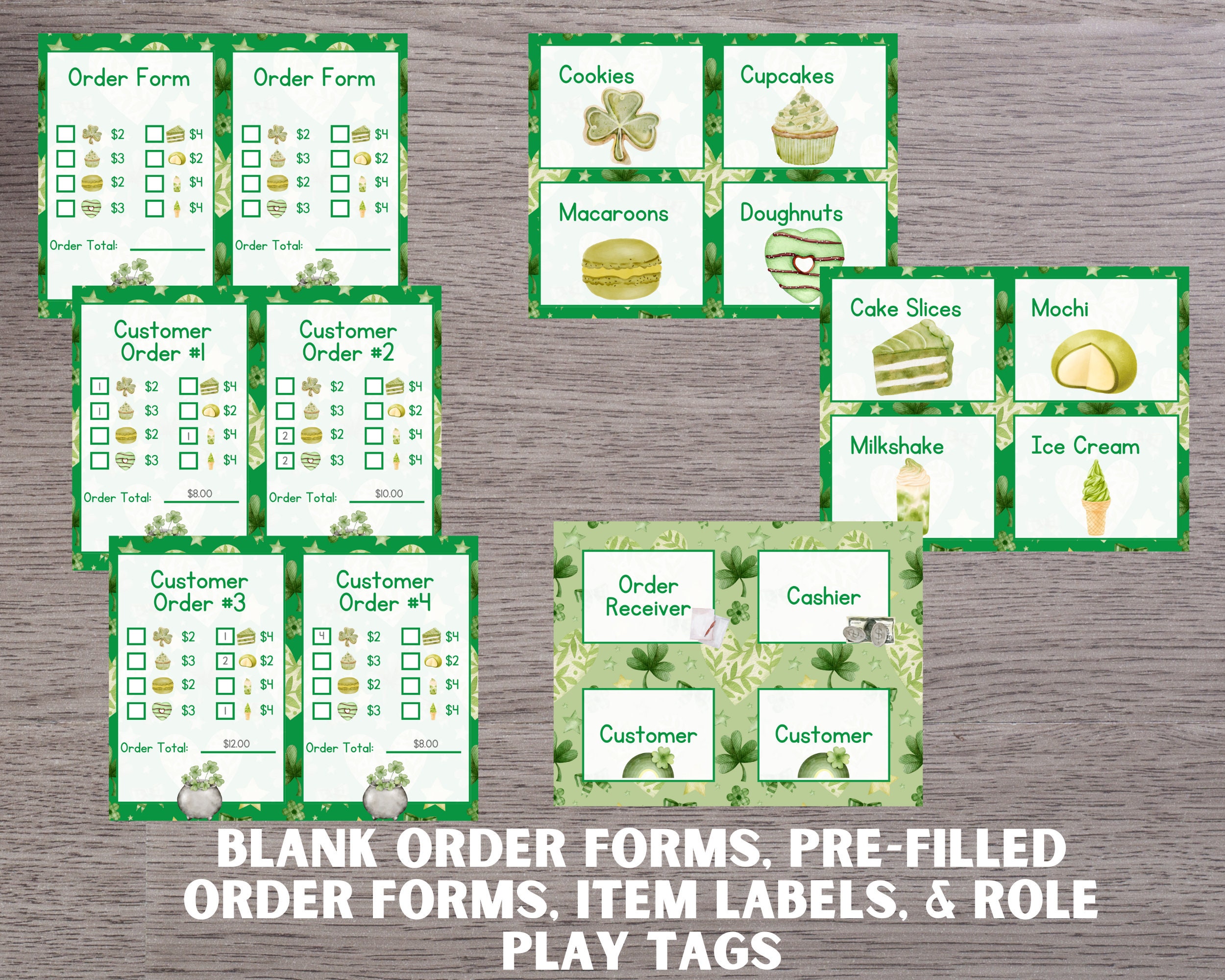 St. Patrick's Day Dramatic Play, Pretend Play Printable, Classroom ...