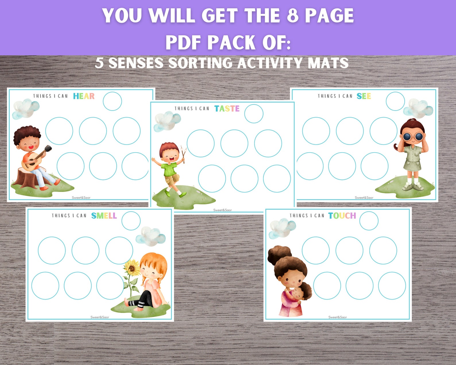 Five Senses Sorting Activity Printable, 5 Senses Sorting, Human Body ...