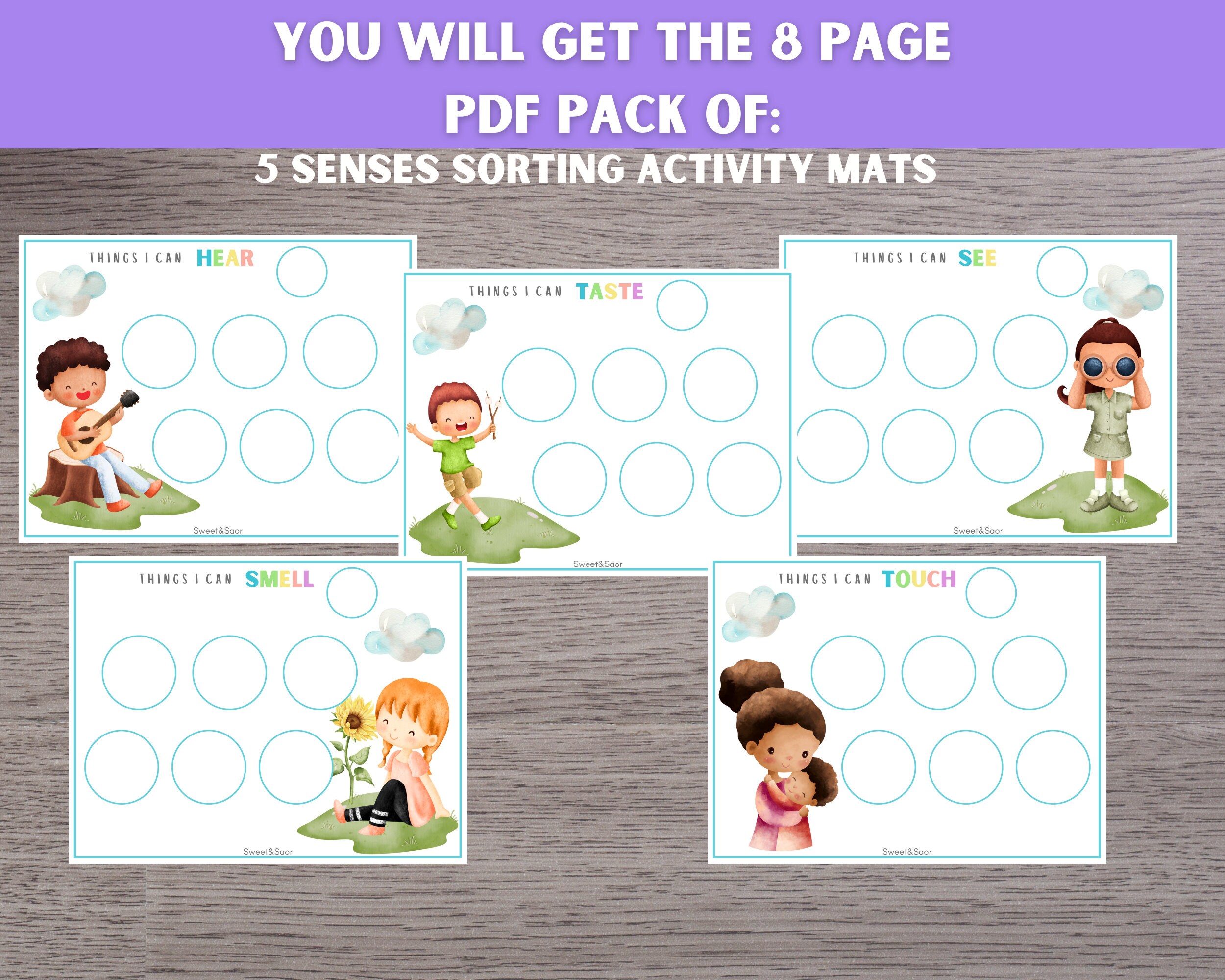 Five Senses Sorting Activity Printable, 5 Senses Sorting, Human Body ...